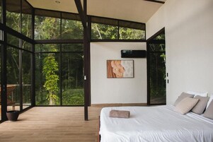 Villa Deluxe, terraço, vista para o oceano | Lençóis de algodão egípcio, roupa de alta qualidade 