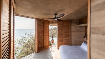 Villa Nobre, 1 cama king-size, vista para o mar | Vista do quarto