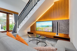 Smart TV de 50 polegadas com canais digitais, Netflix