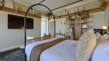 Quarto Duplo de Luxo, vista para o mar | Ferro/tábua de engomar, Wi-fi grátis