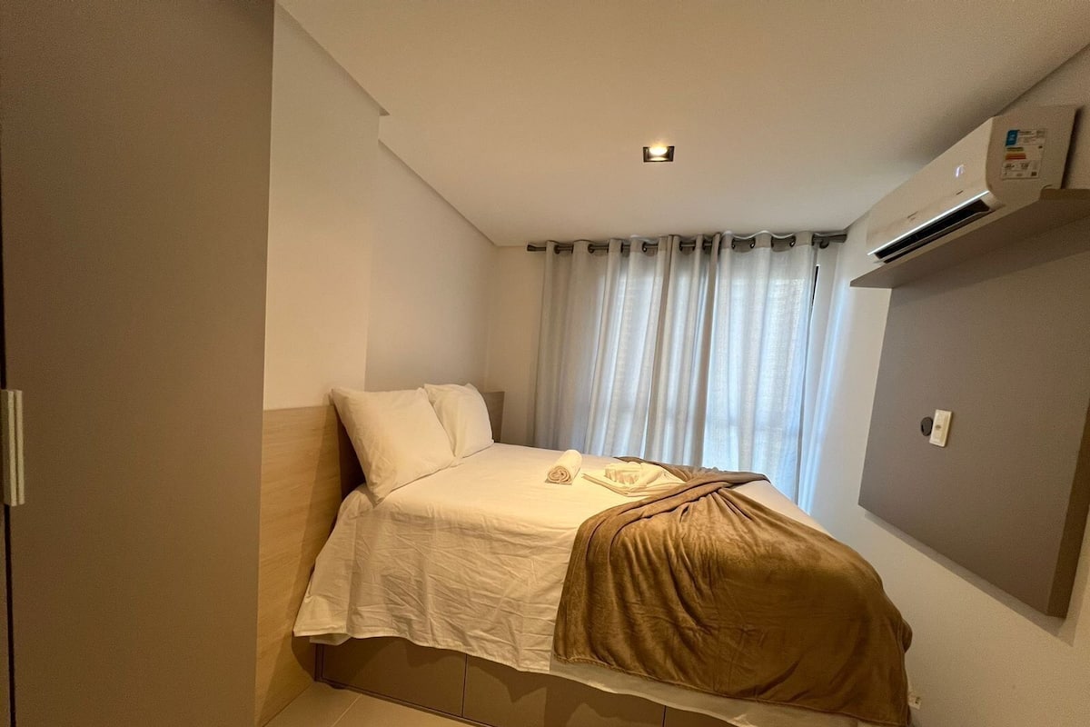 Apartamento Básico | 2 quartos, com mobília individualizada, Wi-fi grátis