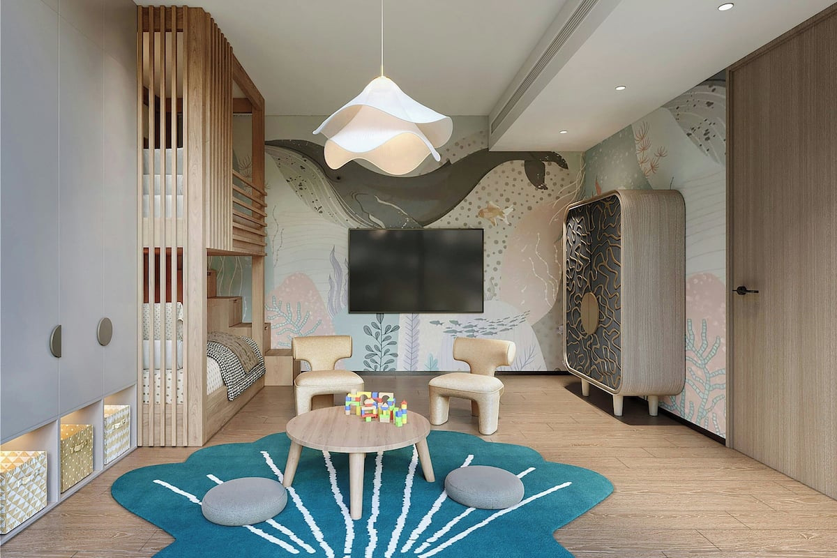 Quarto família, 1 cama de casal, para não fumantes, vista para o oceano (Balcony) | Individualmente decorados, individualmente mobiliados, escrivaninha