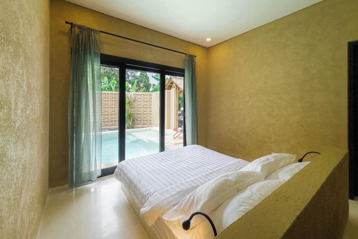 Villa, 2 quartos, vista para a piscina | 2 quartos, secretária, Wi-fi grátis, roupa de cama fornecida
