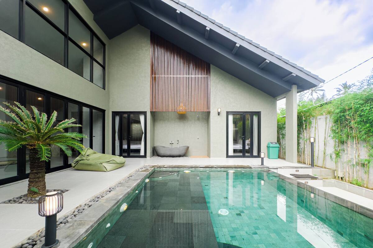 Villa, 2 quartos, vista para a piscina | Comodidade do quarto