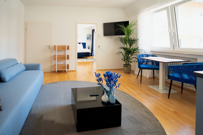 Blue Whale, Stylish Apartment, Living Room, Bedroom, Bathroom, Kitchen, Central In Ulm - Ulm