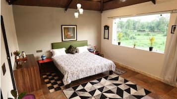 Quarto casal ou duplo clássico, vista para o jardim | 1 quarto, quartos à prova de som, Wi-Fi de cortesia