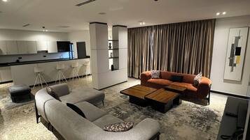 Penthouse Presidencial, varanda, Vista para a cidade | Sala de estar