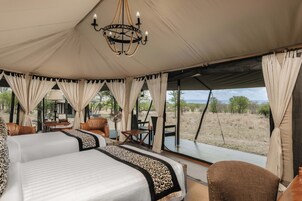 Tenda de Luxo, vista para o parque | Vista do quarto