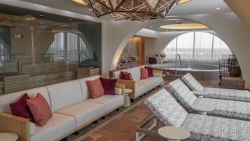 Sala(s) para tratamentos a casais, sauna, tratamentos corporais