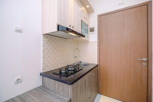 Estúdio Standard, 1 quarto (Apartment) | Cozinha privada | Um frigorífico, uma panela elétrica de arroz 