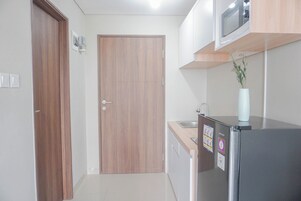 Estúdio standard, 1 quarto (Apartment) | Cozinha privada | Geladeira