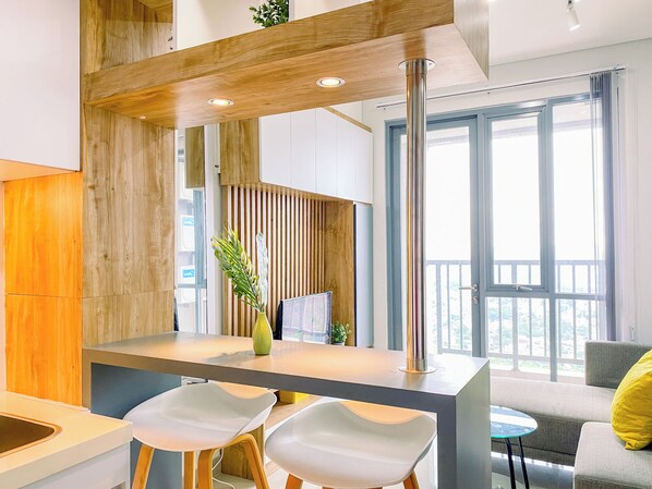 Apartamento Standard, 1 quarto (Apartment) | Refeições no quarto