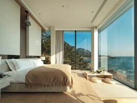 Quarto Duplo de Luxo, vista para o mar, junto ao mar | Com decoração personalizada, com mobília individualizada 