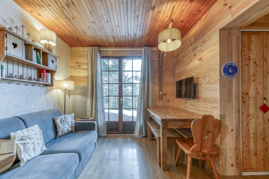 Appartement "Gawal 1" Avec Vue Sur Les Montagnes, Terrasse Privée Et Wi-fi - Villard-Reculas