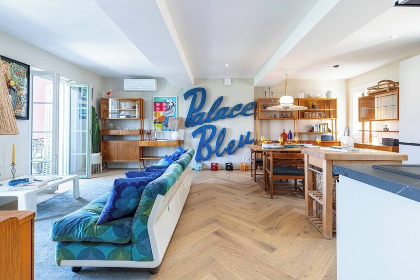 Palais Bleu - 2 Chambres, Balcons, Vue Imprenable, 2mn à Pied De La Plage, Clim - Castel Plage - Nice