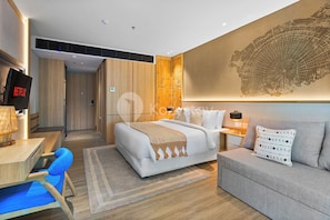 Apartamento, 2 quartos, vista para a piscina | 2 quartos, ferros/tábuas de passar roupa, Wi-Fi de cortesia