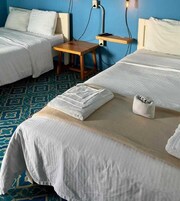 Quarto Quádruplo Clássico, vista para o jardim | Wi-fi grátis 