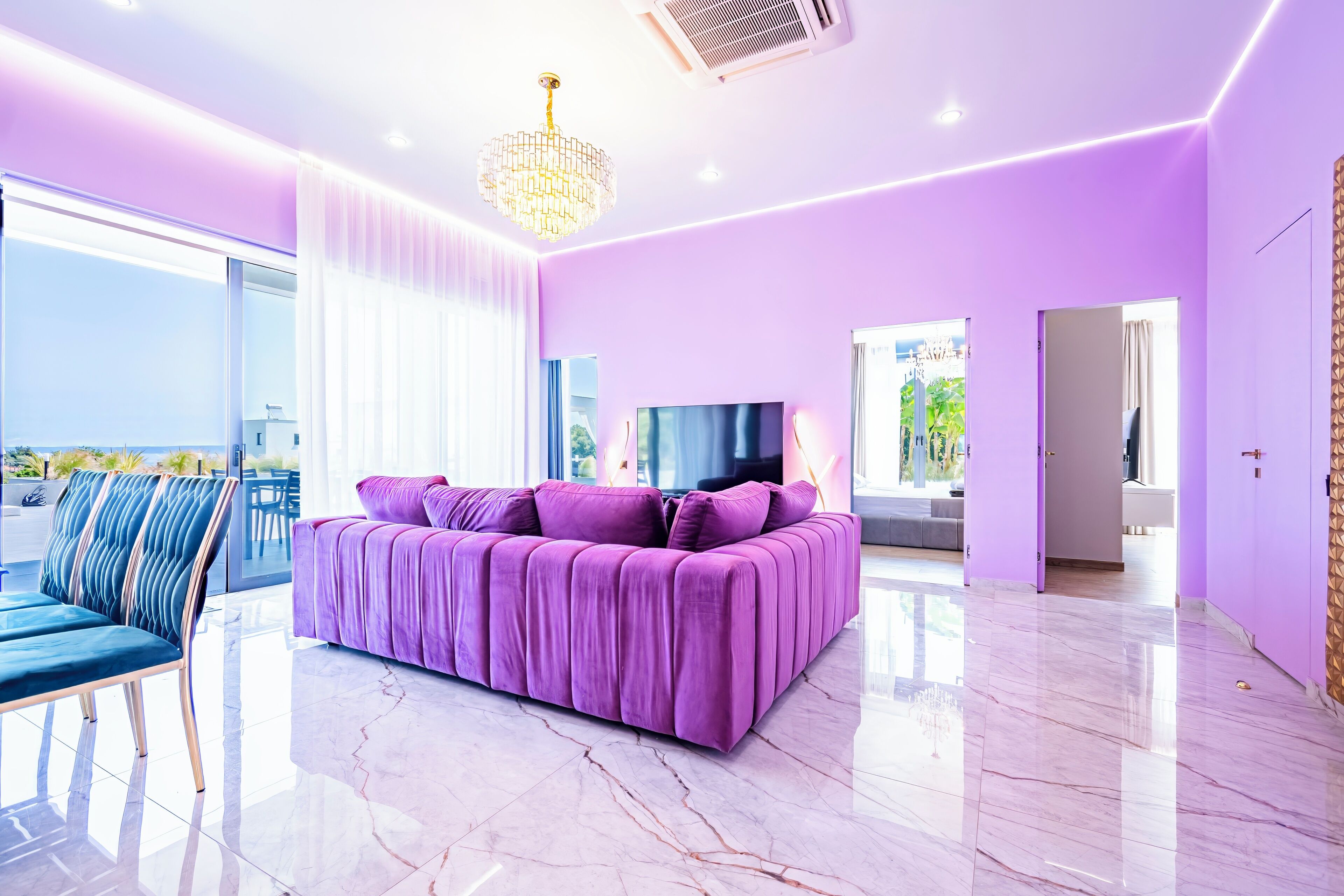 Villa de Luxo, piscina privativa, vista para o mar | Sala de estar