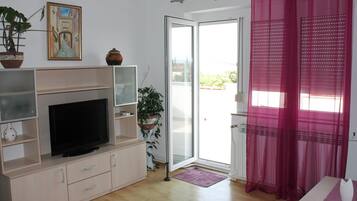 Apartamento (Two Bedroom Apartment with Sea View a) | Sala