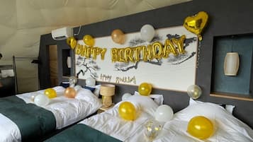 Área para festas de aniversário