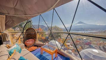 Tenda de Luxo, vista para a montanha | 1 quarto, roupa de alta qualidade, minibar com produtos grátis