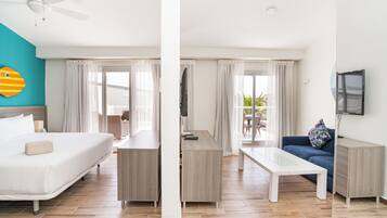 Roupa hipoalergénica, minibar grátis, cofre no quarto, secretária