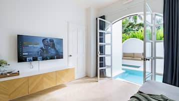 Suite Deluxe, pátio | 1 quarto, Wi-fi grátis