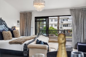 Suite, 1 cama king-size | Lençóis de algodão egípcio, roupa de alta qualidade 