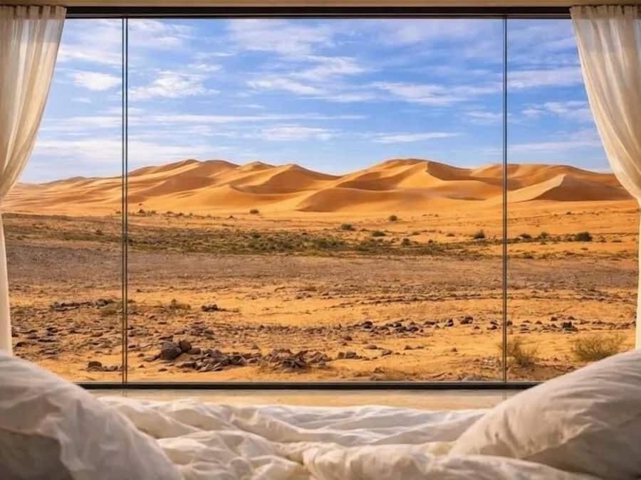 Tenda Familiar, vista deserto | Vista do quarto