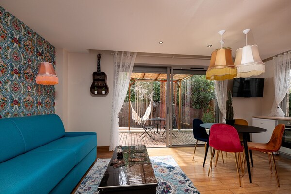 Studio La Roulotte Du Tzigane, Mandara Beach - Juan-les-Pins