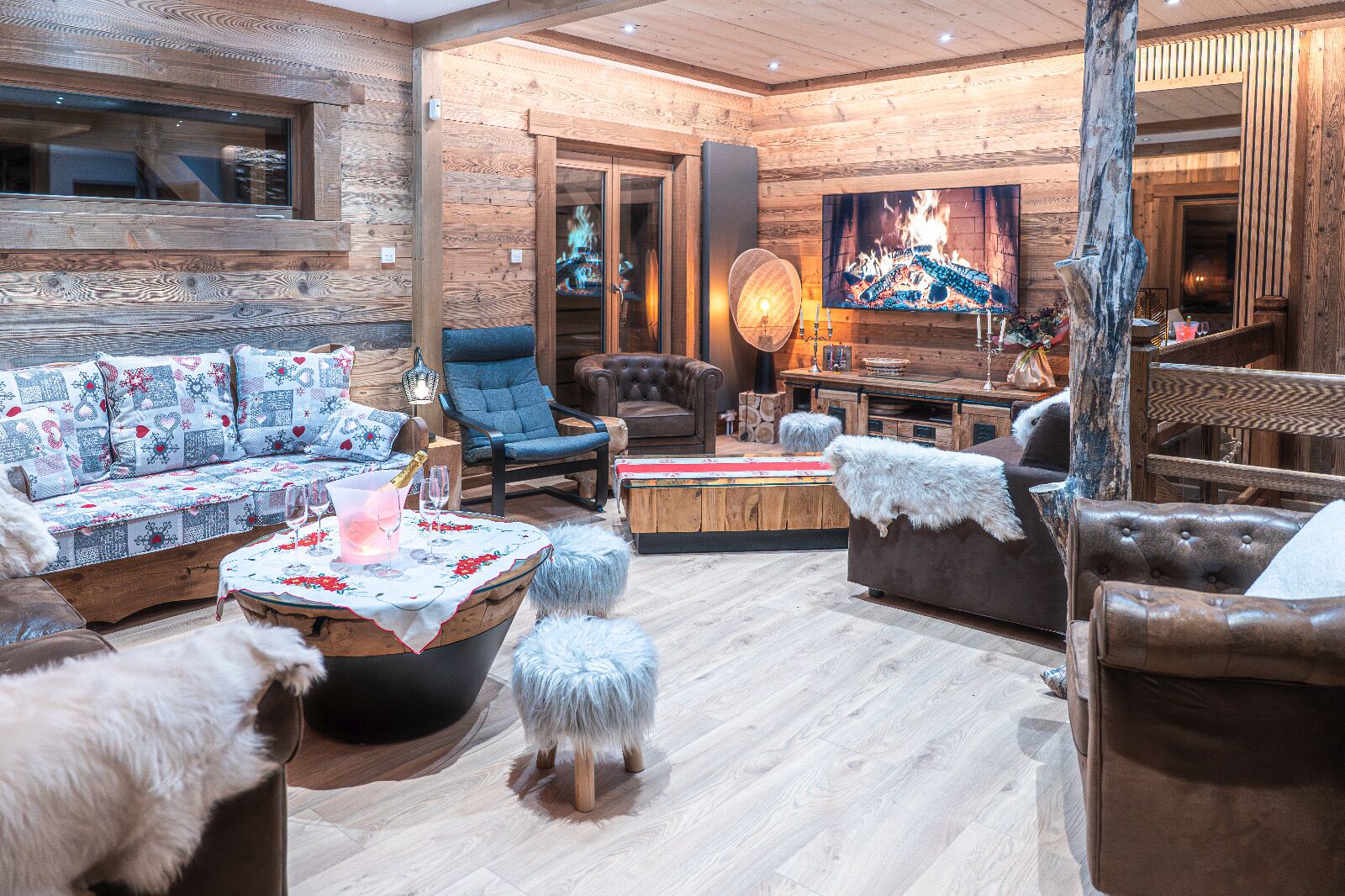 Chalets Neuf Spa Panoramiques Des 3 Vallées Sauna, Hammam, Swimming Pool, Cinema, Disco - Wogezy