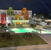 Apartamento básico, varanda, vista para a piscina | Terraço/pátio