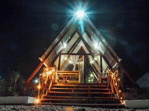 Cabine, 1 quarto, varanda, vista para o jardim | Exterior
