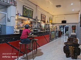 Espaço exterior para banquetes