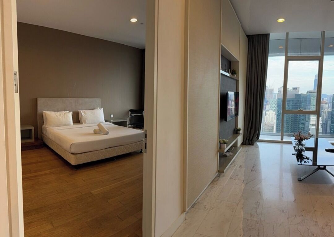 Apartamento Premium | Lençóis de algodão egípcio, roupa de alta qualidade, minibar 