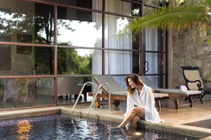 Suite-Estúdio, 1 cama king-size, piscina privativa, vista para o jardim (Plunge Pool) | Roupa de alta qualidade, cofre no quarto, secretária 