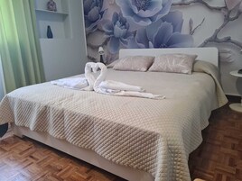 Quarto Duplo Comfort, vista para o jardim | Cortinas/cortinados opacos, quartos insonorizados, Wi-fi grátis 