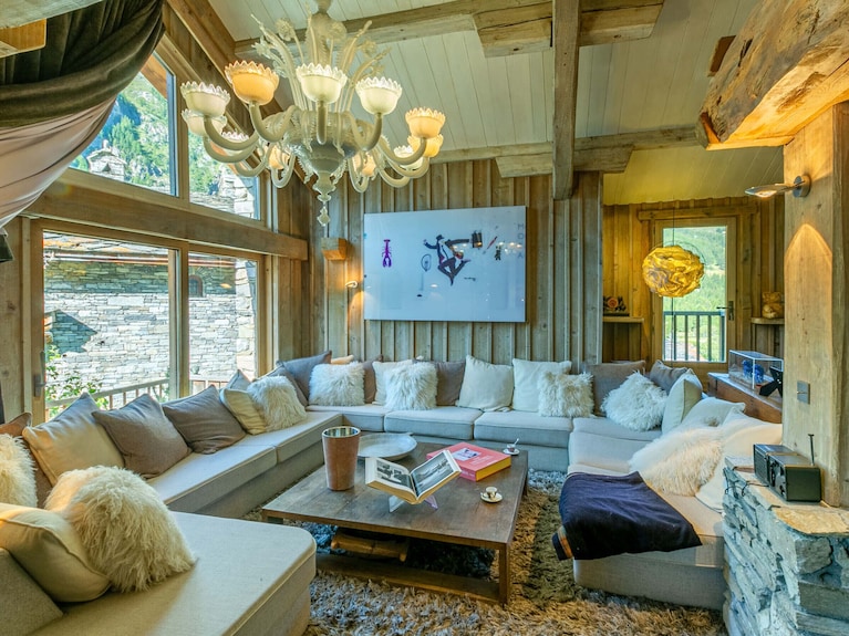 Chalet Grand Luxe Avec Piscine, Sauna, Hammam Et Bar - Accueille 12 Personnes - Tignes