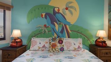 Apartamento em Condomínio Fechado, várias camas, varanda, vista para o oceano (804) | 2 quartos, com decoração personalizada, com mobília individualizada