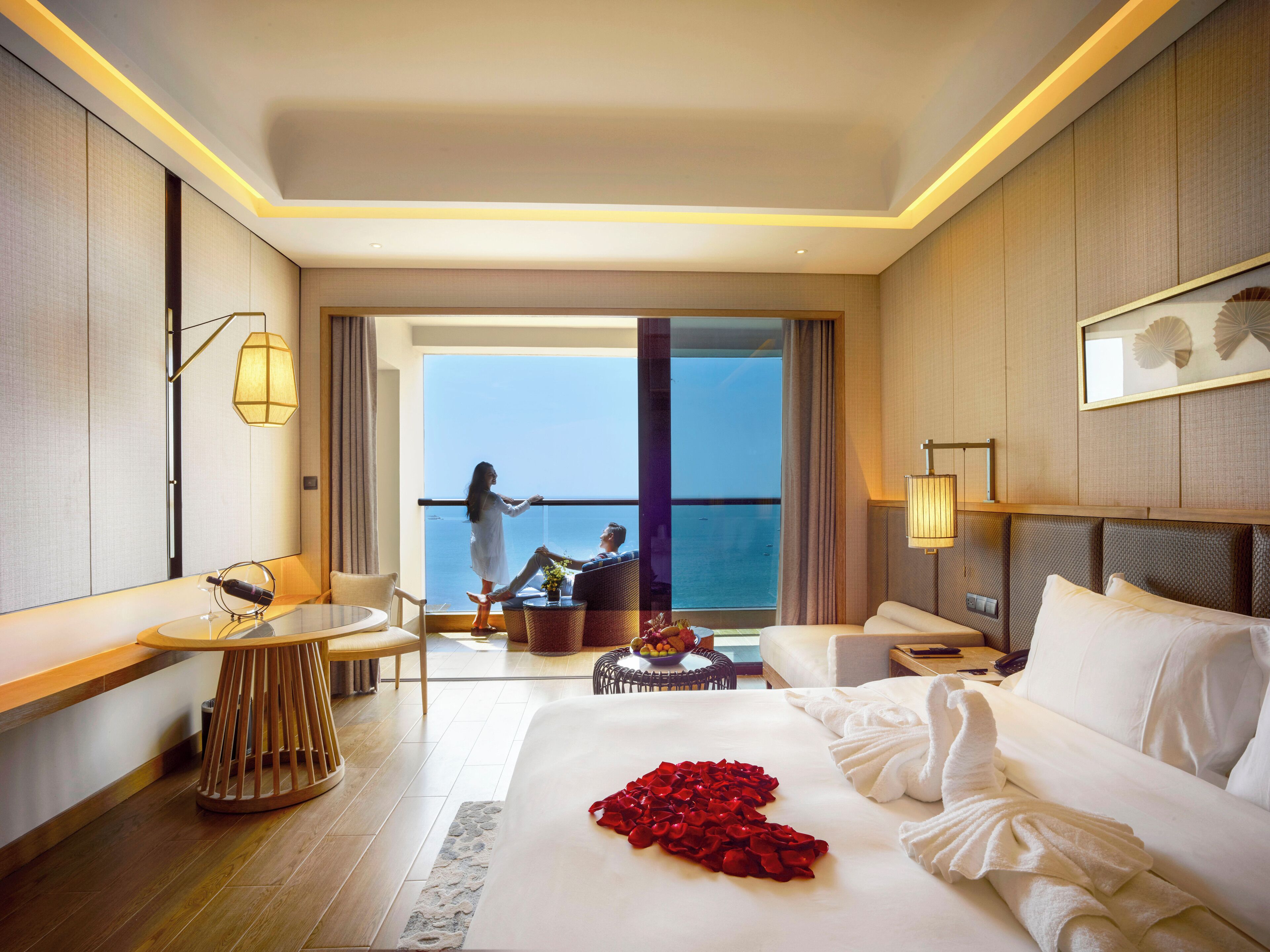 Quarto de Luxo, varanda, vista para o oceano | Roupa de alta qualidade, minibar, cofre no quarto, secret ária 