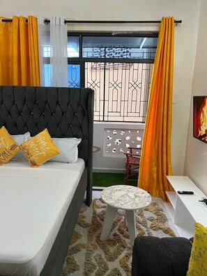 Estúdio Deluxe, Vista para a cidade | Com decoração personalizada, com mobília individualizada, Wi-fi grátis 