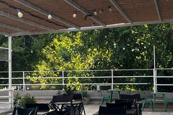 Terraço no piso superior