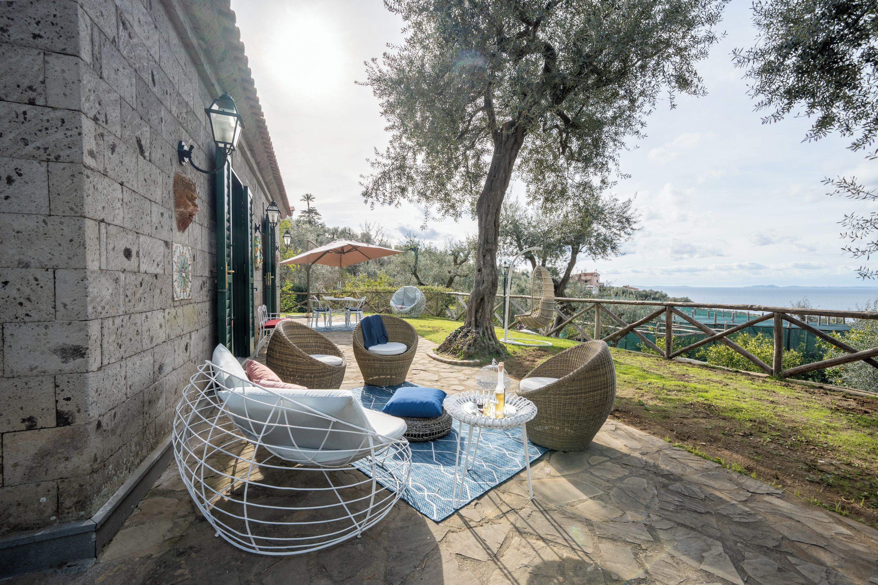 Villa, vista para o mar | Terraço/pátio interior