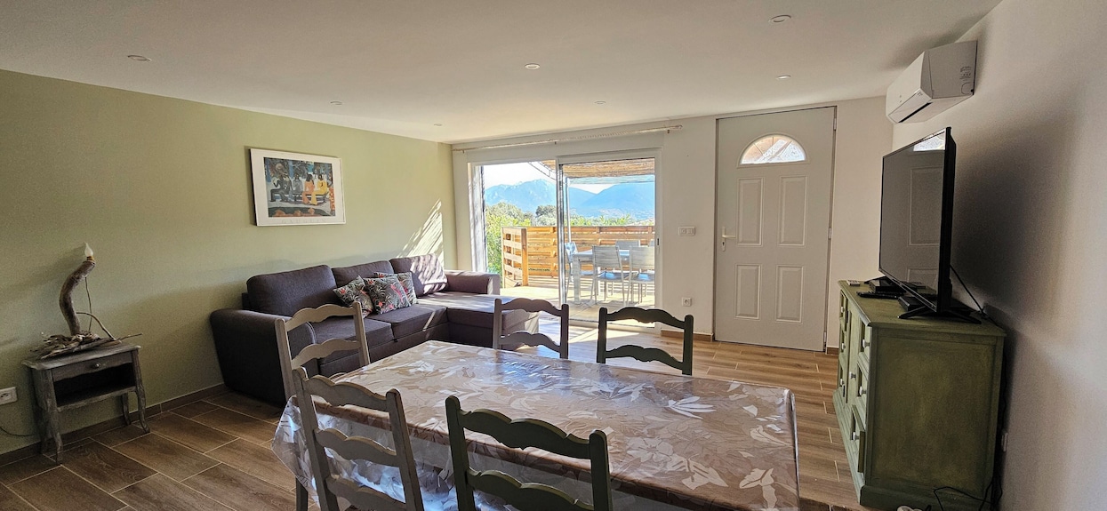 Mini Villa T3 Air-conditioned, Sea View, Cosy & Modern - Propriano