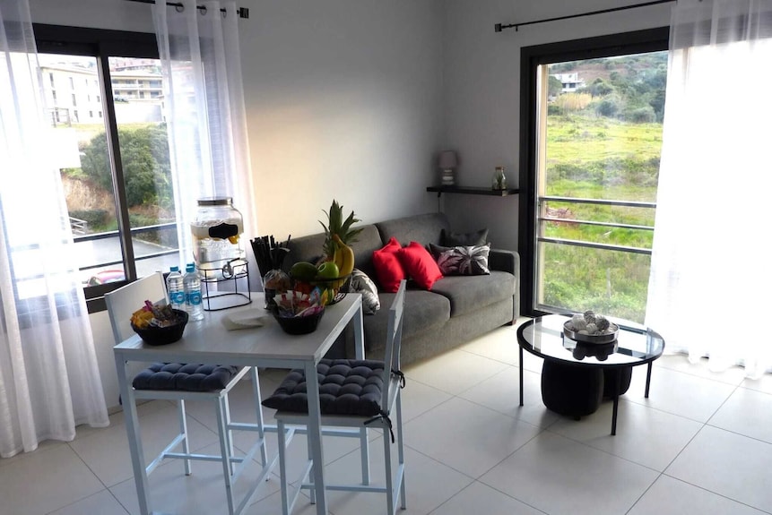 Grand & Beau Studio Climatisé Vue Sur Mer - Propriano