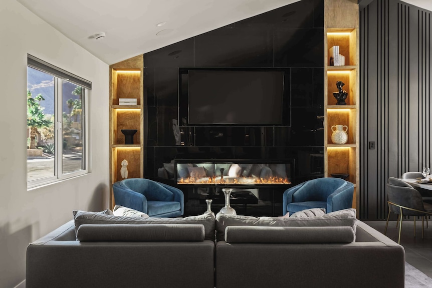 (Mountainviews/sauna/evcharger/bbq/golf/heatedpool) The Glam Palms - Palm Springs, CA