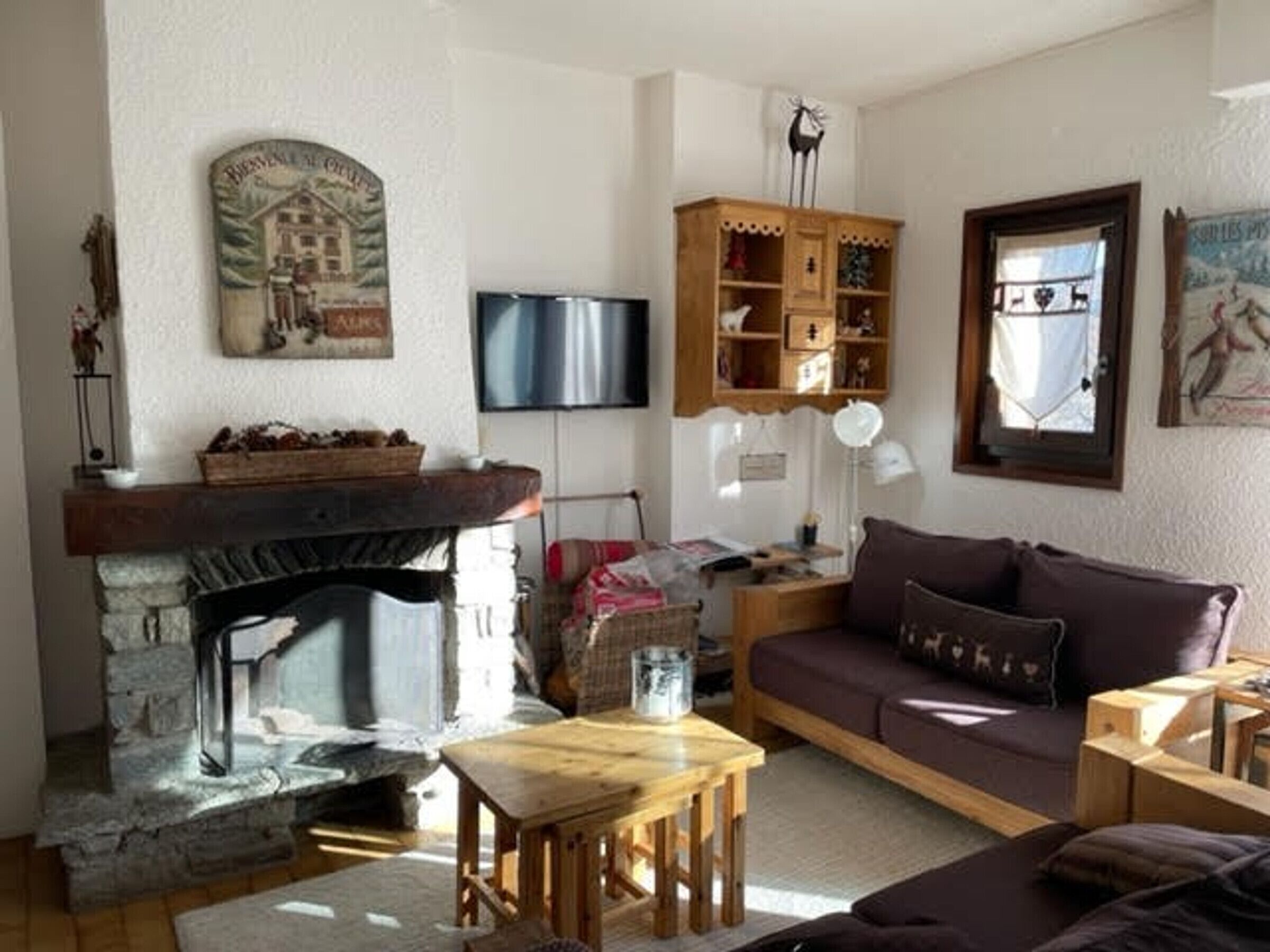 2 Zimmer + Bergnische, Kamin, Parkplatz, Wlan - 4 Pers. - Serre Chevalier