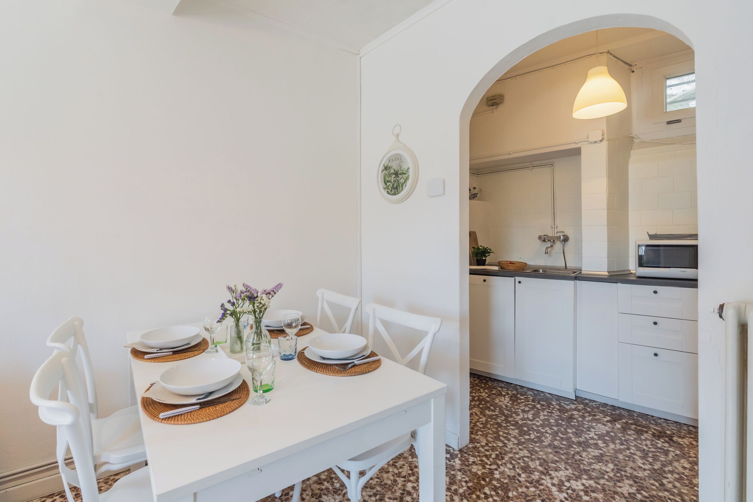 Apartamento (1 Bedroom) | Sala de jantar
