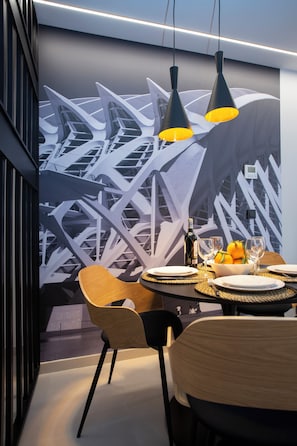 Elegant & charming 1BDR Apt B Valencia | Sala de jantar