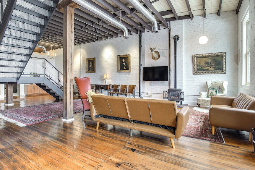 < 1 Mi To Wittenberg: Eclectic Loft W/ Parking! - Buck Creek State Park Beach, Springfield